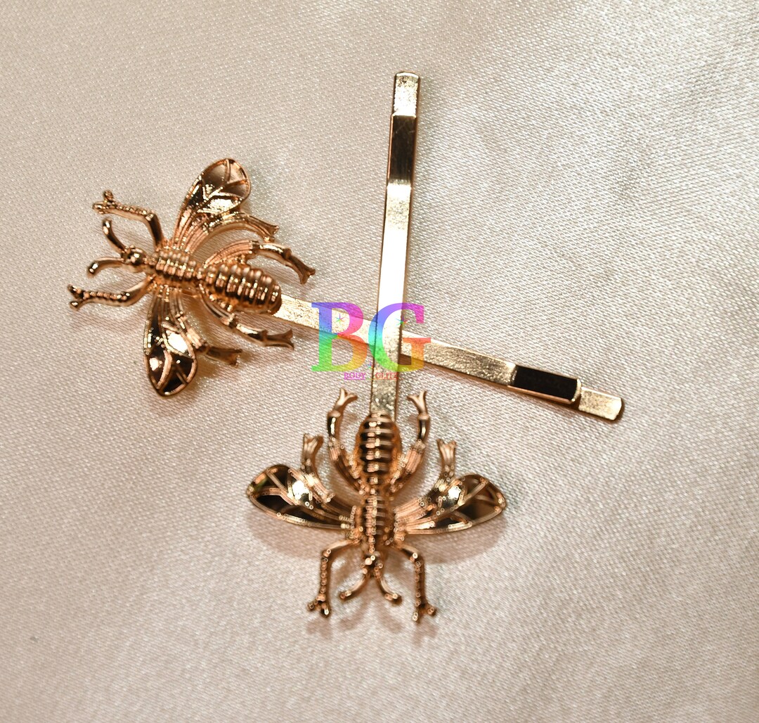 Bumble Bee Yellow Gold Hairpin | Honey Bee Hairpin | Save the Bees ...