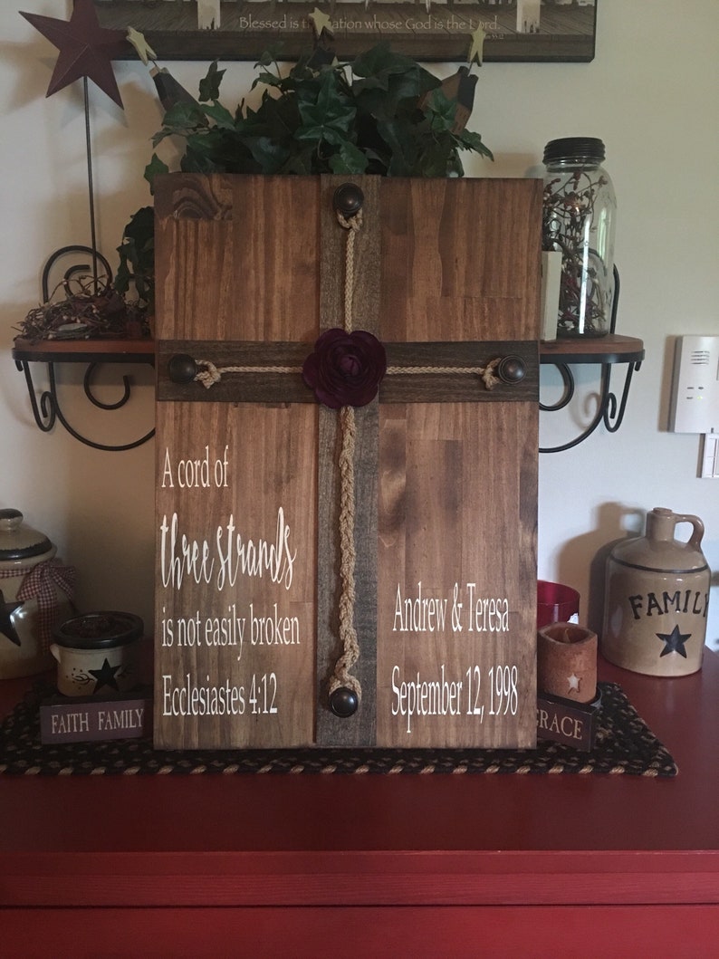 A Cord of Three Strands - Etsy