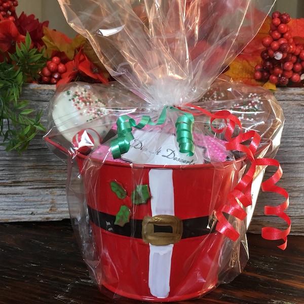 Santa Basket - Etsy