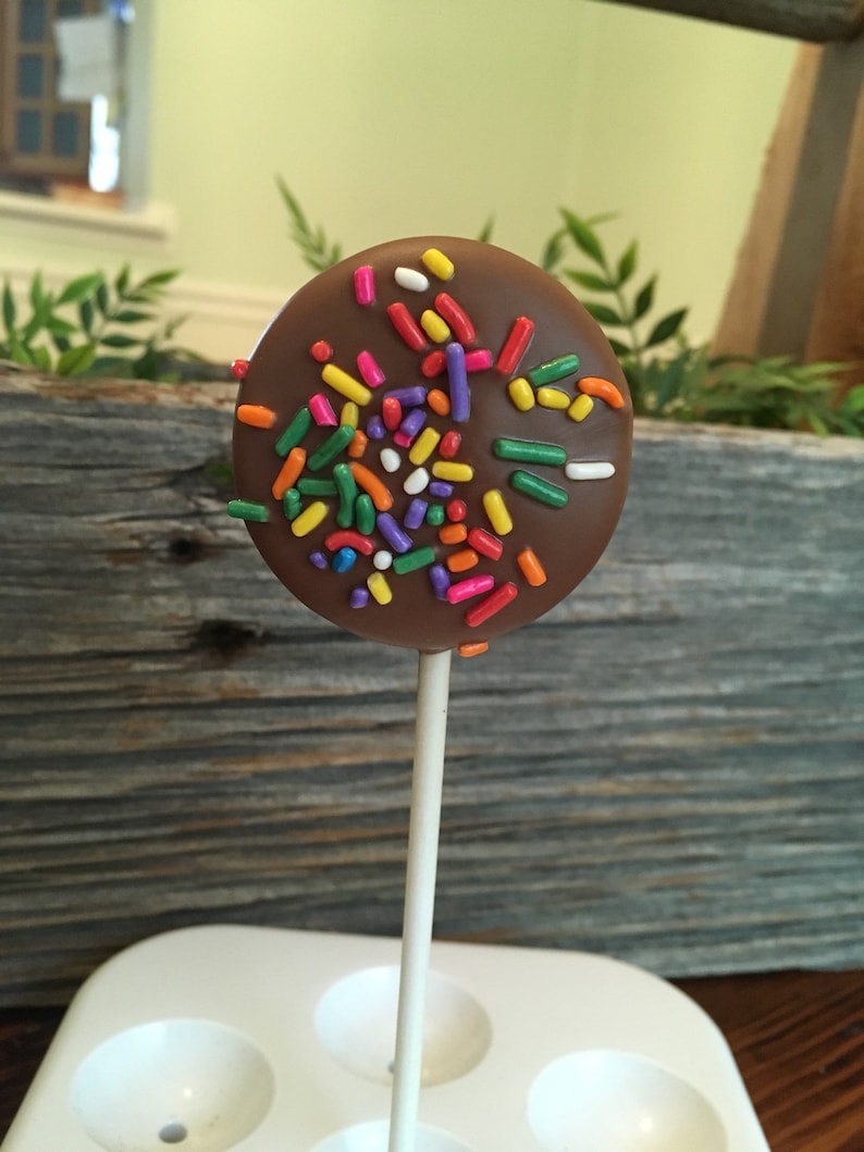 Chocolate Oreo Pops Chocolate Covered Oreo Pops Graduation Party Favors ...