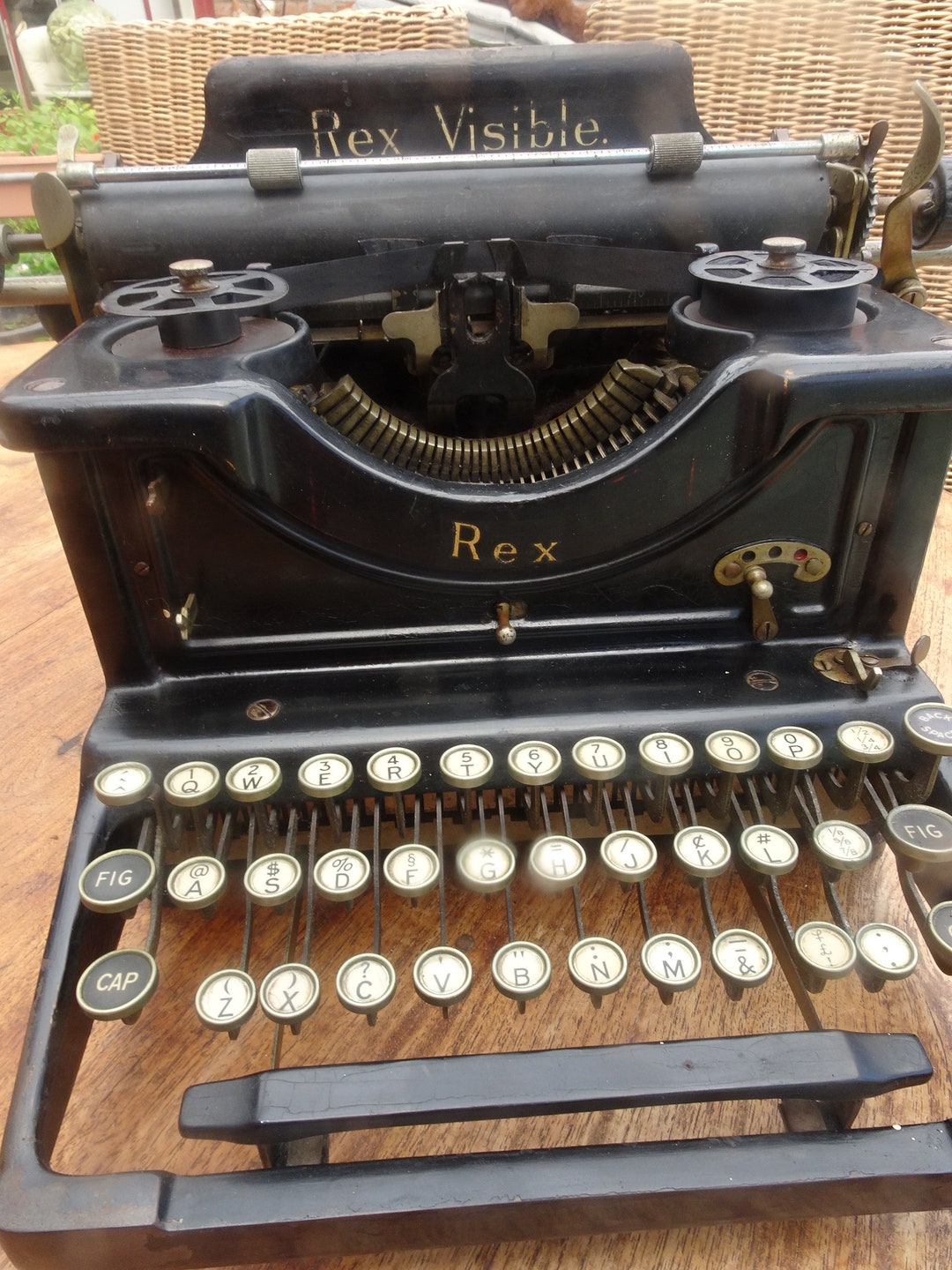 Rex Visible, Typewriter From Around 1919 - Etsy