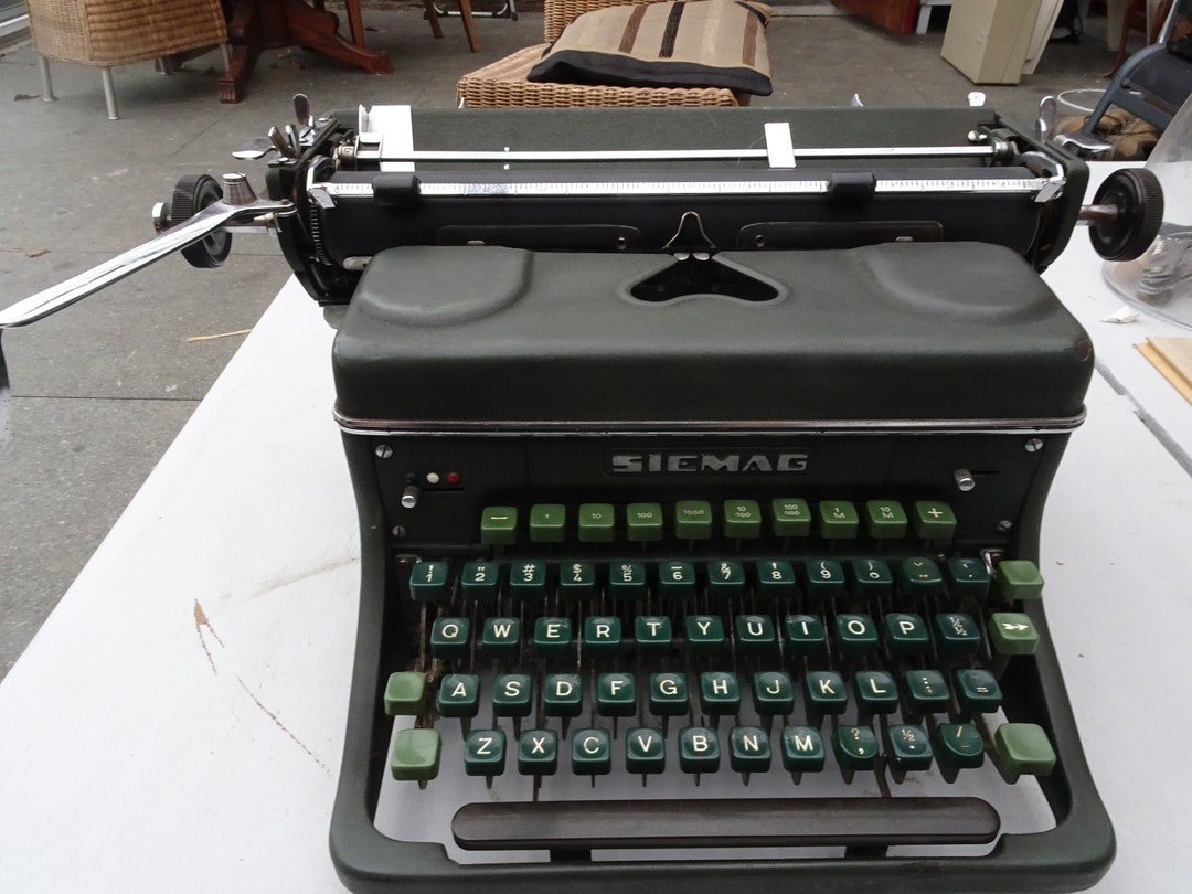 Siemag II T, Nice Typewriter From 1951, Not Operational - Etsy