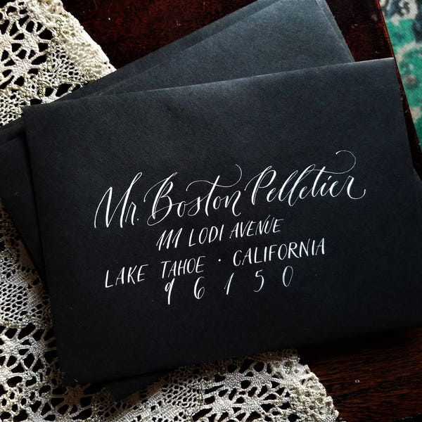 Calligraphy Envelope - Etsy