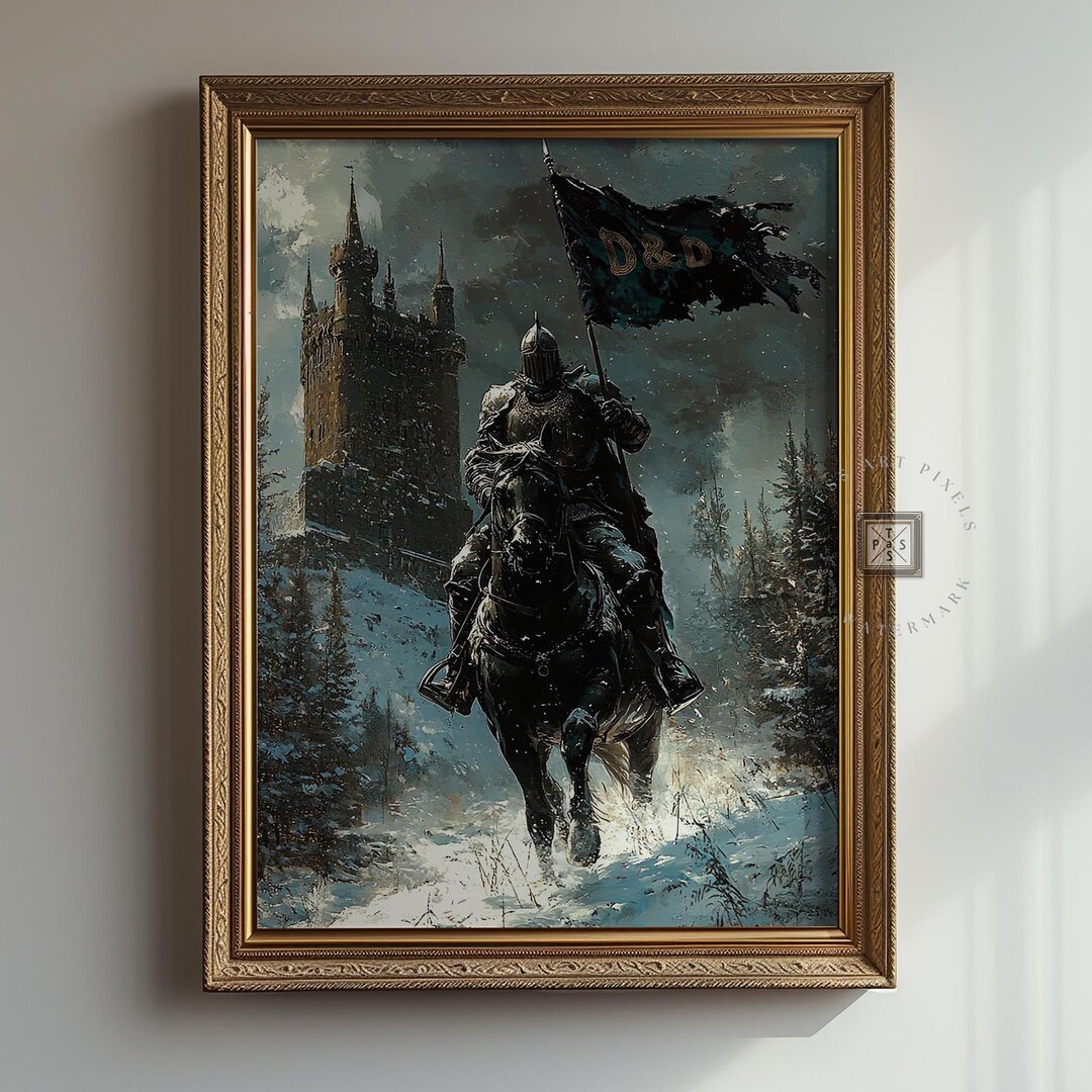 Dnd Adventure Art Fantasy Wall Decor Epic Dungeons & Dragons Poster ...