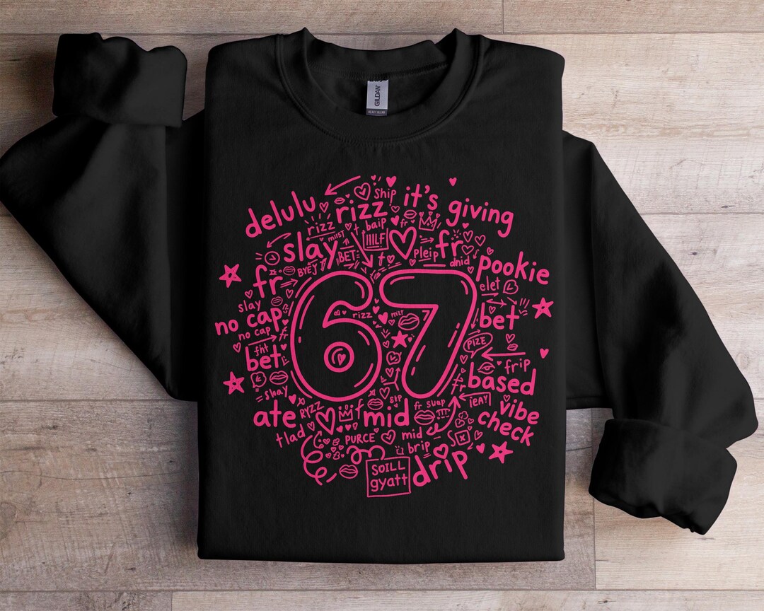 67 Slang Word Art T-shirts, Trendy Sweatshirts, Gen Z Aesthetic ...