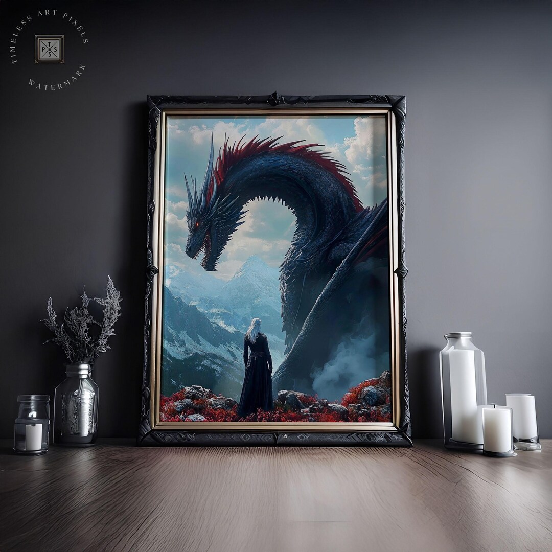 Abraxos and the Mighty Bond Digital Wall Art Epic Fantasy Wall Art ...
