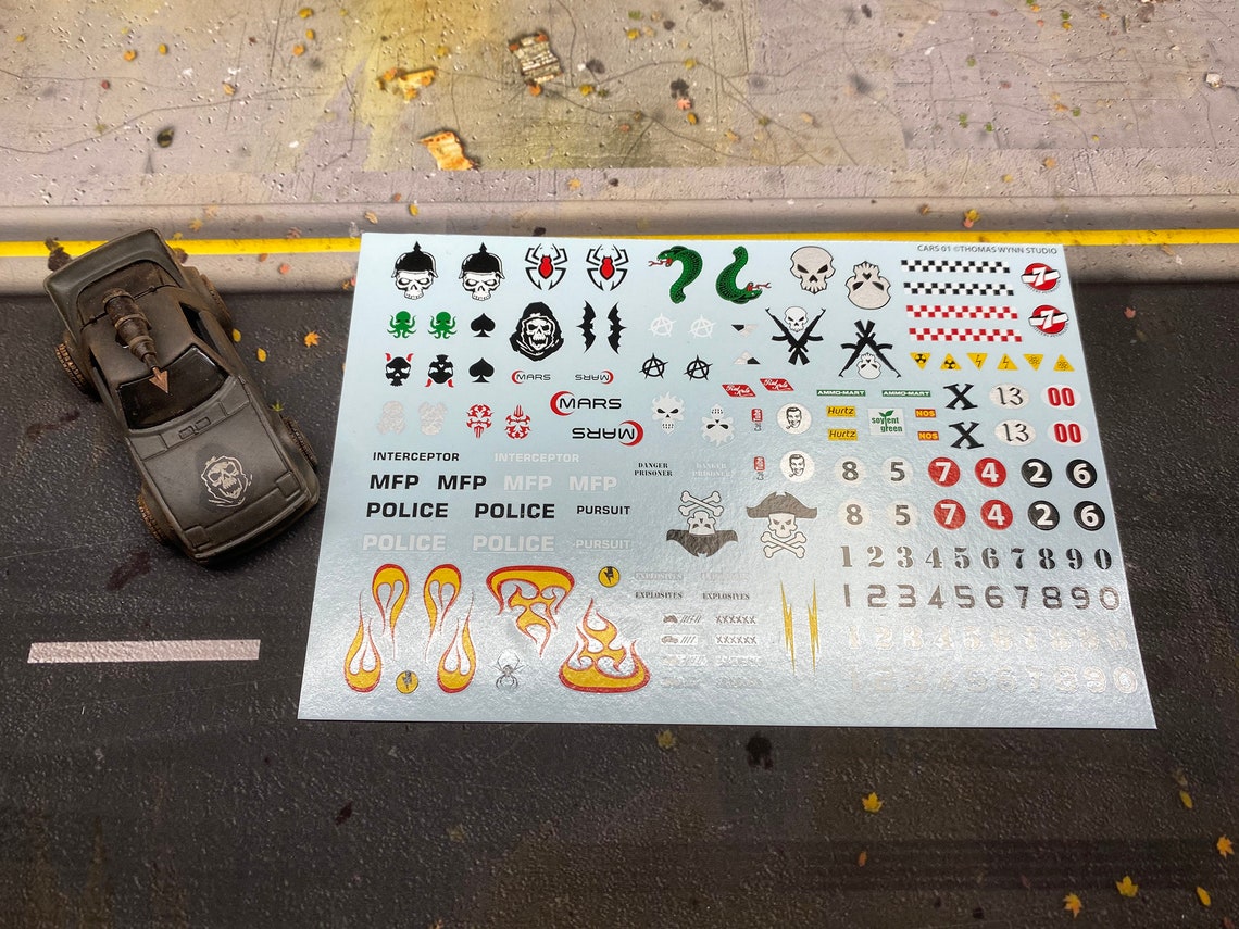 Waterslide Decals for 1/64 Diecast Cars - Etsy