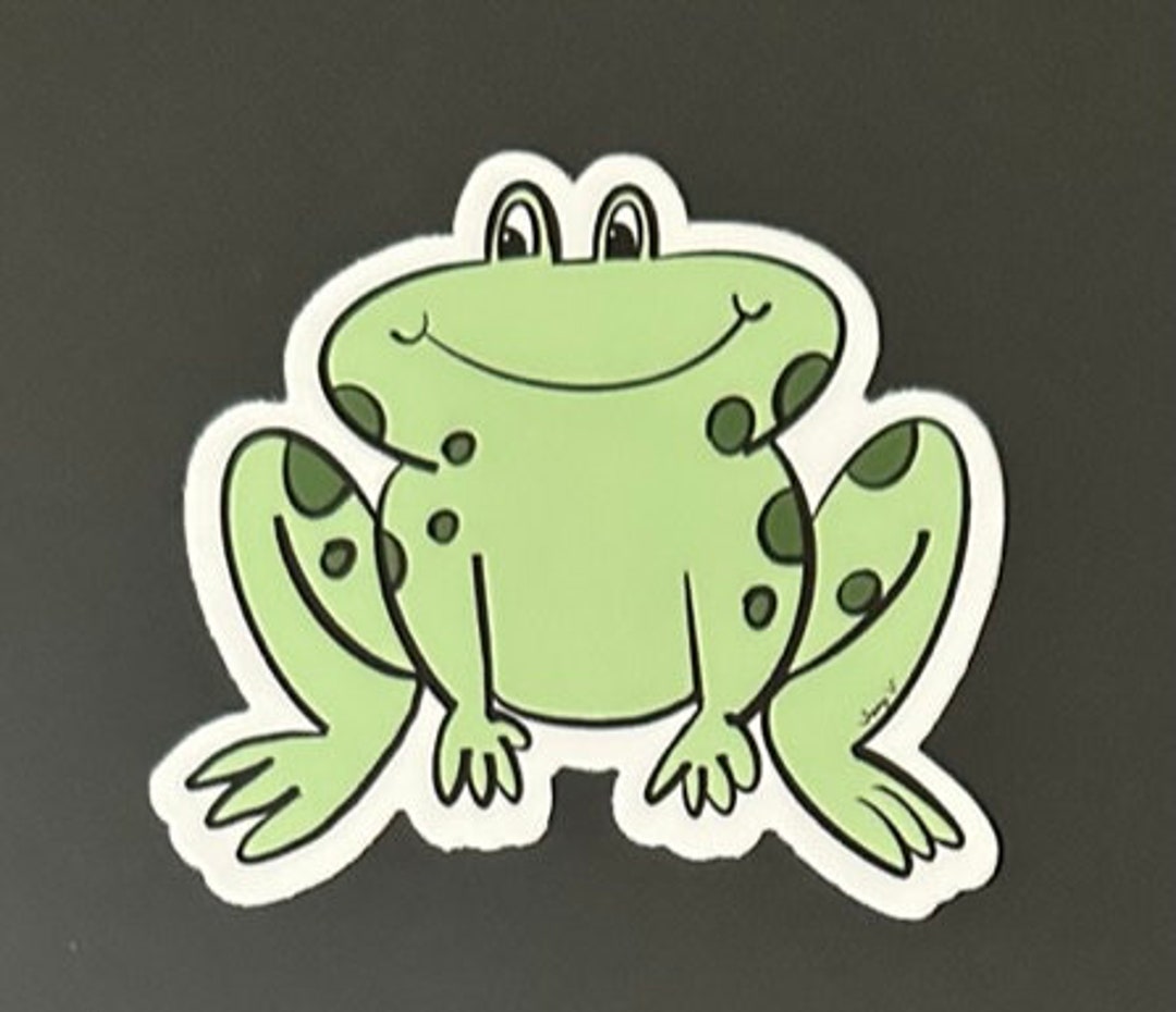 Freddie Frog Sticker (3" X 3") - Etsy