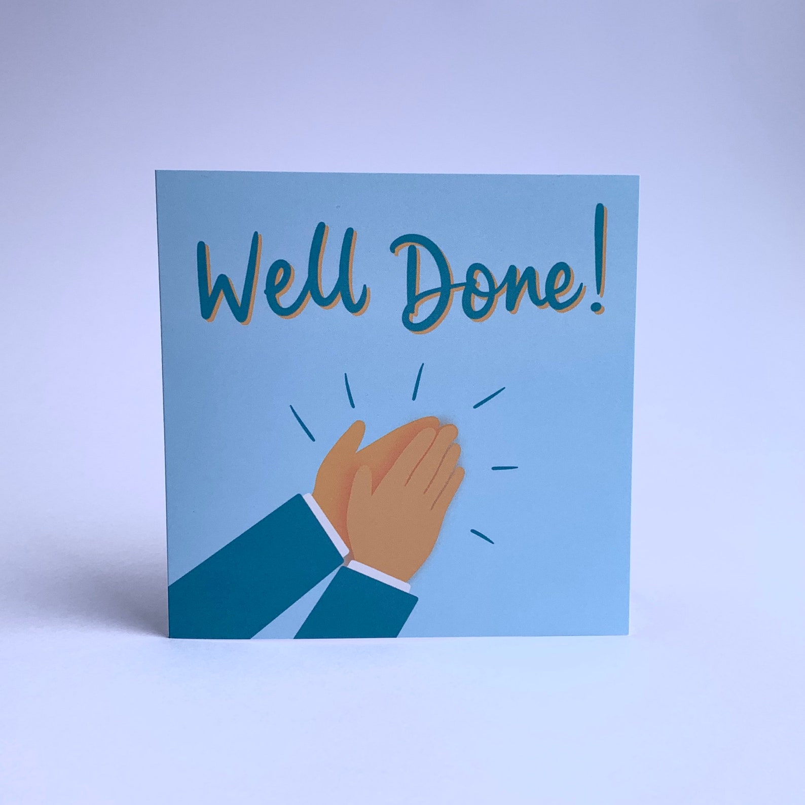 Well Done Card Celebration Card Greetings Card Blue - Etsy UK
