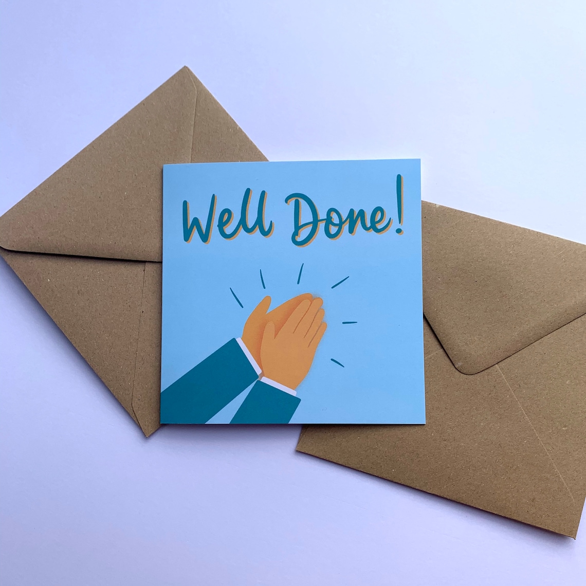 Well Done Card Celebration Card Greetings Card Blue - Etsy UK