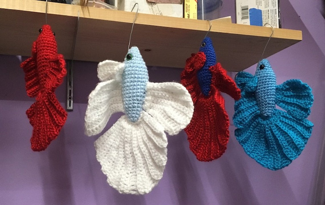 Betta Fish Crochet Amigurumi Pattern PDF - Etsy