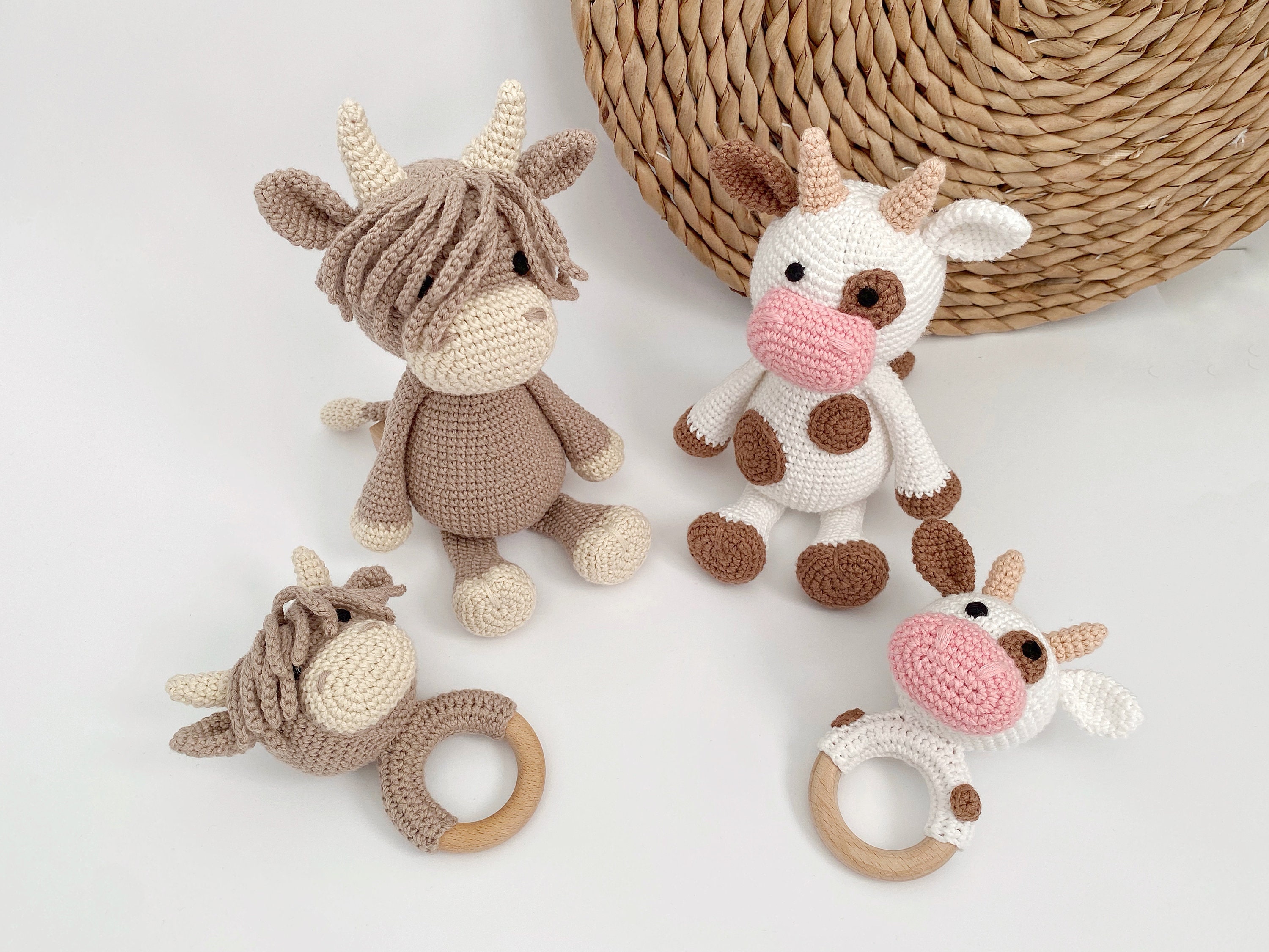 Highland Cow Crochet Pattern Crochet Cow Plush Pattern Cow - Etsy