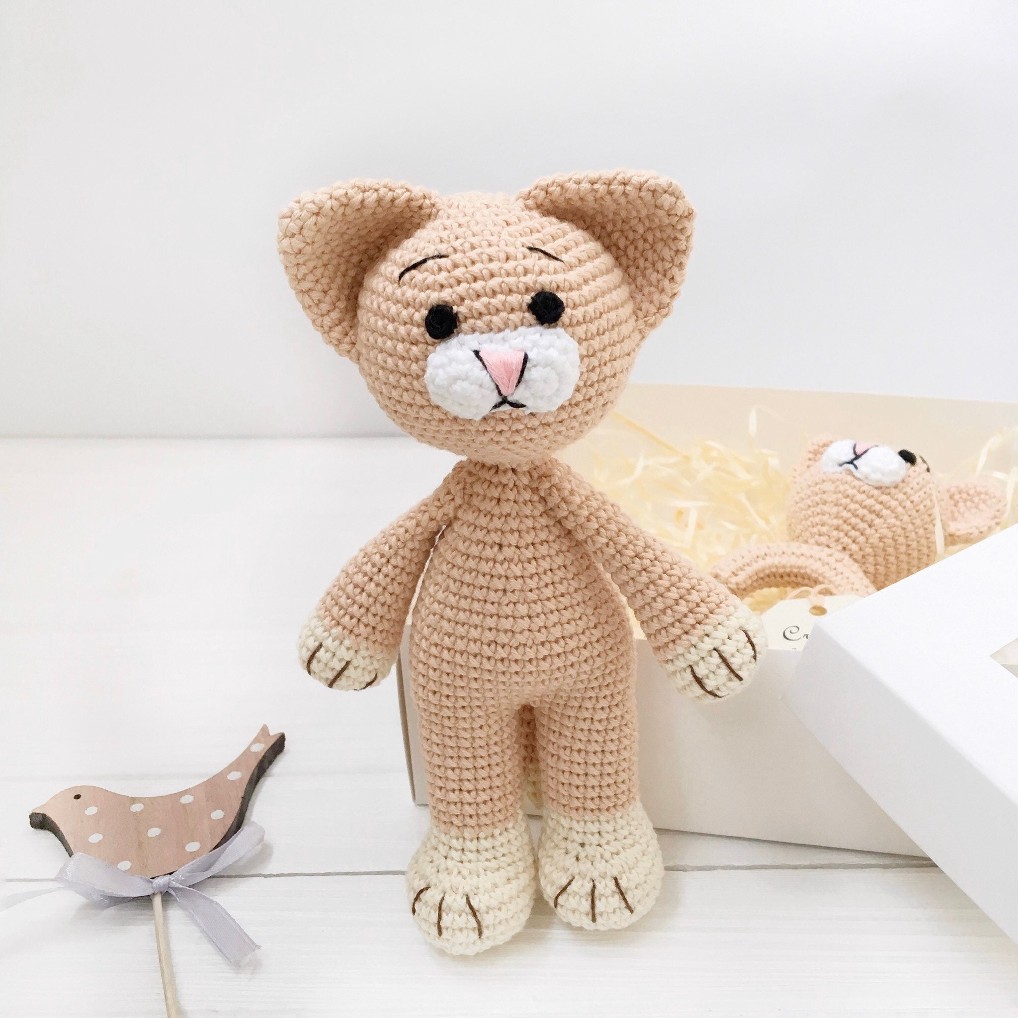 Crochet cat pattern Amigurumi pattern baby toy New baby toy | Etsy