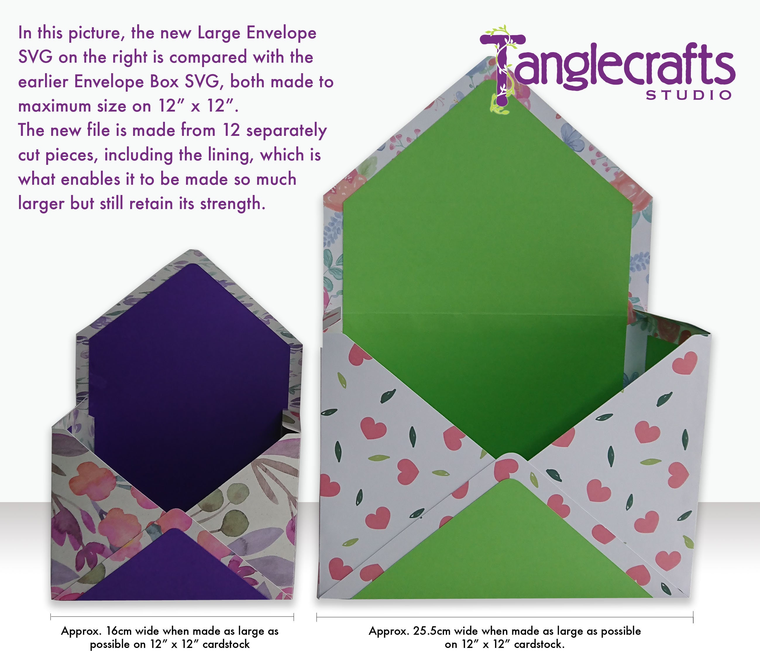 Large Envelope Gift Box SVG, Presentation Template (digital Download ...