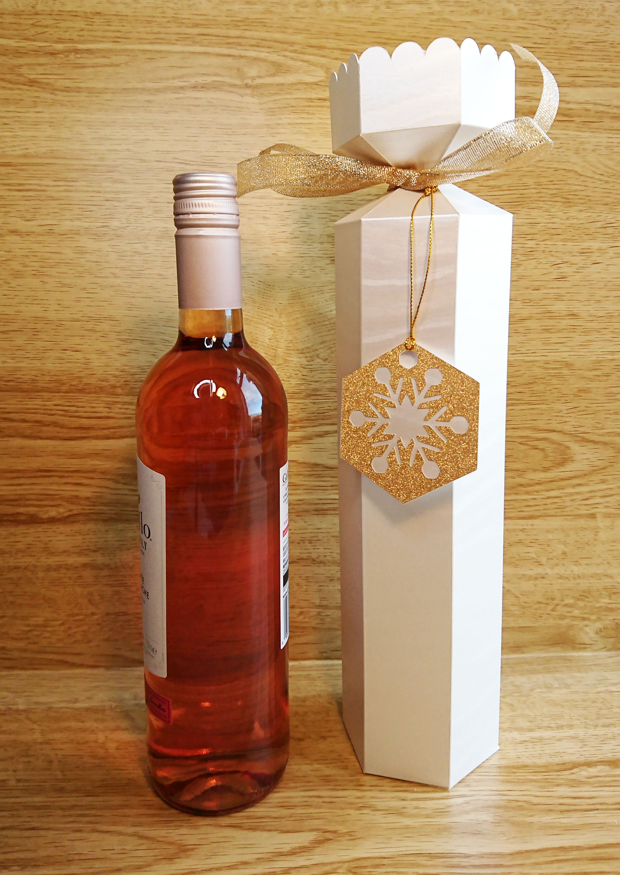 Wine Bottle Box SVG, Tall Cracker Box, Gift Packaging (PDF Instructions ...