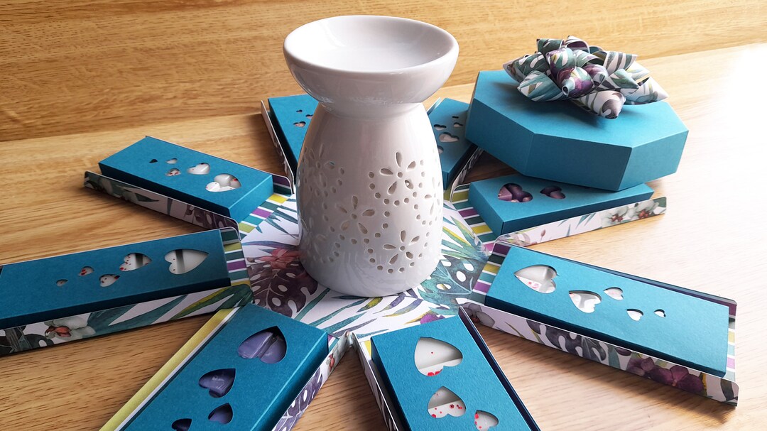 SVG File to Cut an 8-sided Explosion Box for Wax Melt Burner and 8 Snap ...