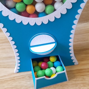 Gumball Machine Box, Unusual Gift Box, Cricut, Silhouette, Scanncut ...