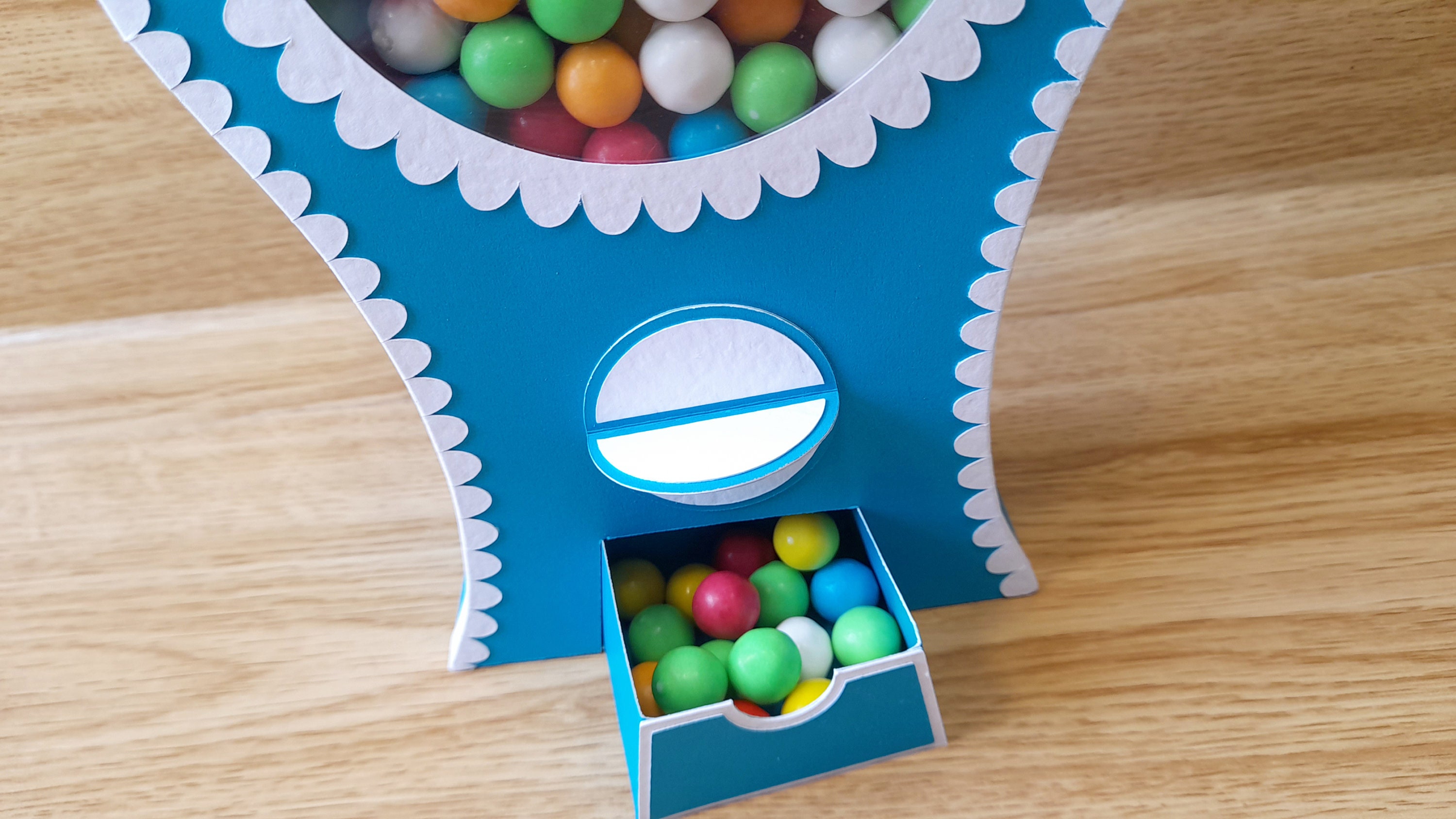 Gumball Machine Box, Unusual Gift Box, Cricut, Silhouette, Scanncut ...