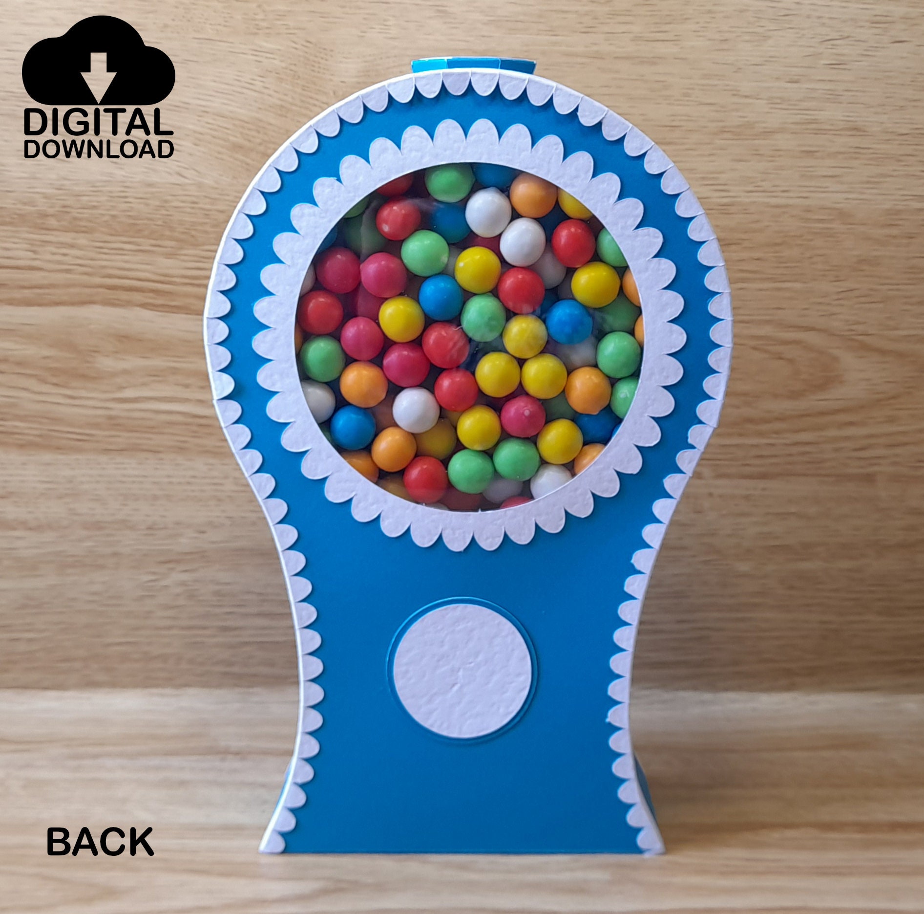 Gumball Machine Box, Unusual Gift Box, Cricut, Silhouette, Scanncut ...