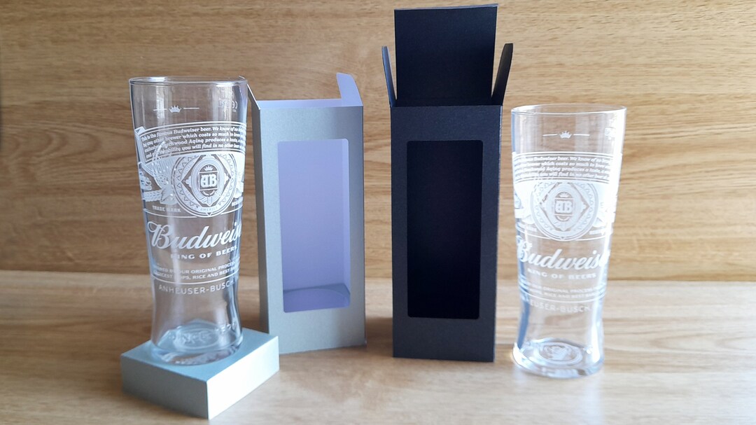 SVG File Bundle to Cut Two Styles of Box to Hold a Tall, Modern Pint ...