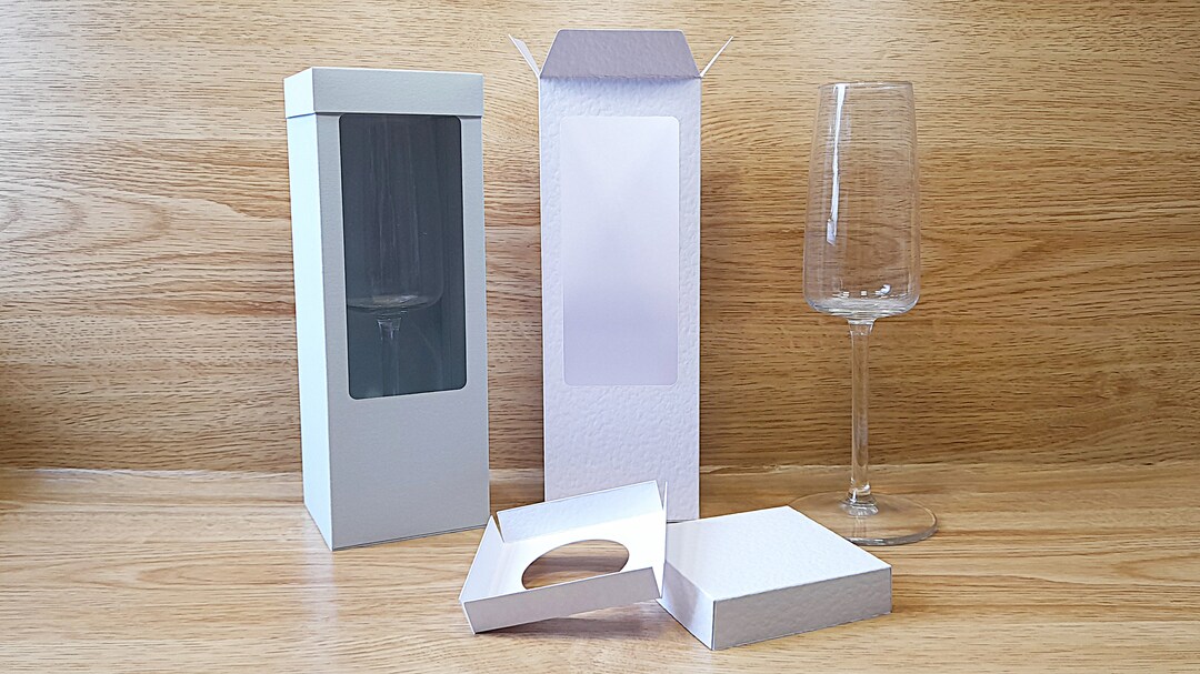 Presentation Box SVG for a Champagne Flute, Champagne Flute Box SVG ...