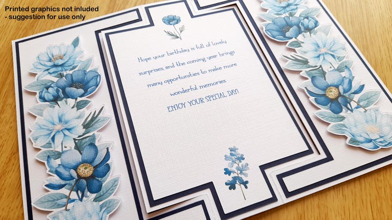 Flip-flop Card SVG Template, Panels and Envelope (digital Files) - Etsy
