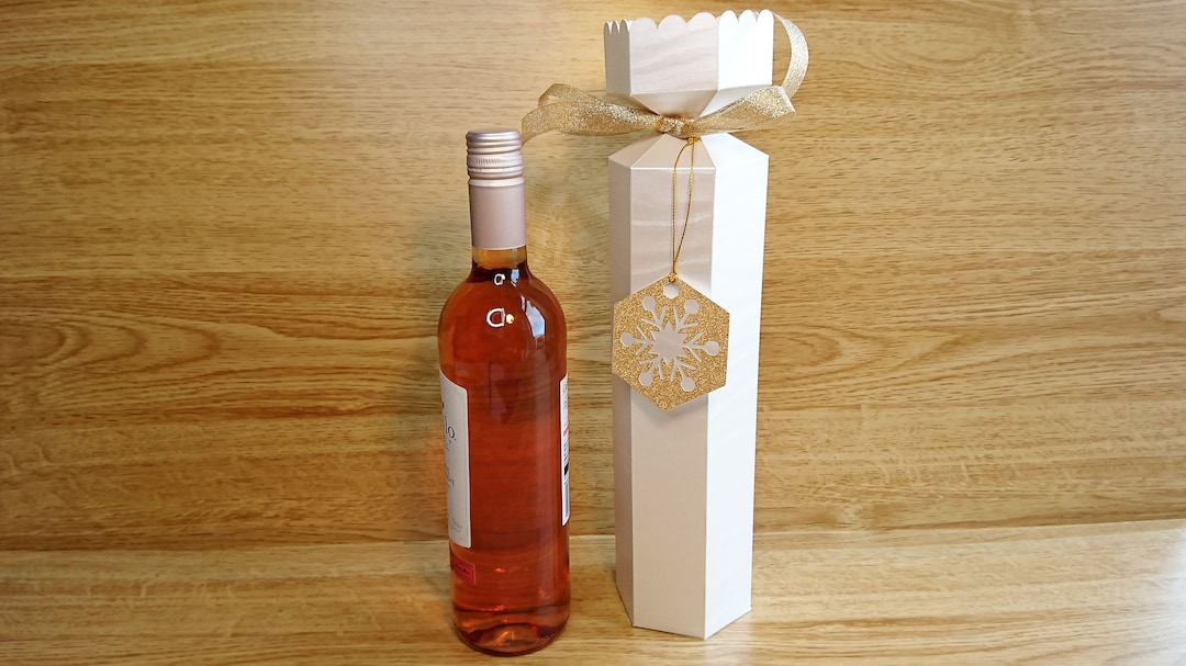 SVG File to Cut a Large Wine Bottle Box, Tall Cracker Box Svg, Cricut ...