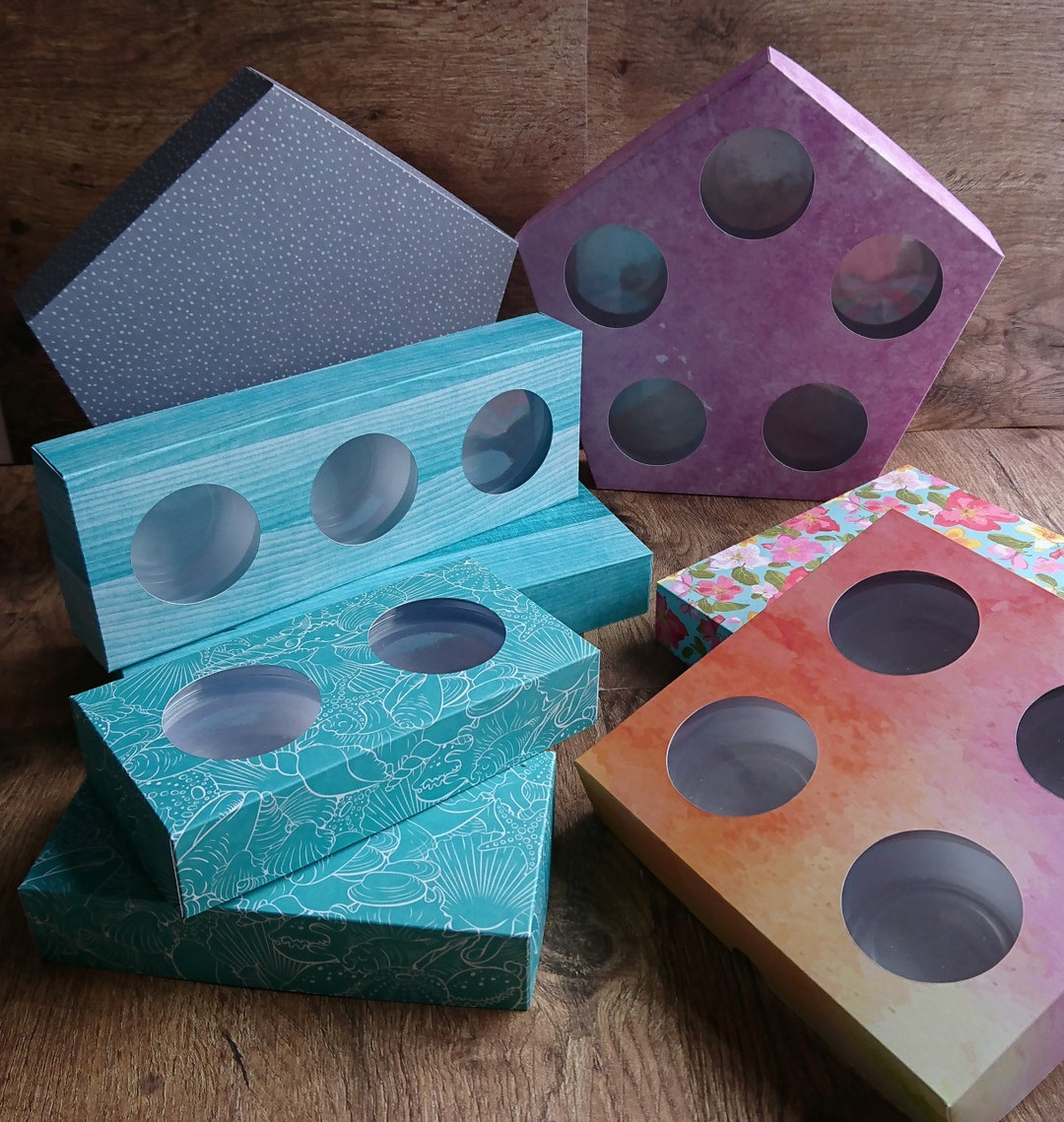 SVG File Bundle | 2oz Deli Pot Boxes X 8 | 2, 3, 4 or 5 Pots per Box ...