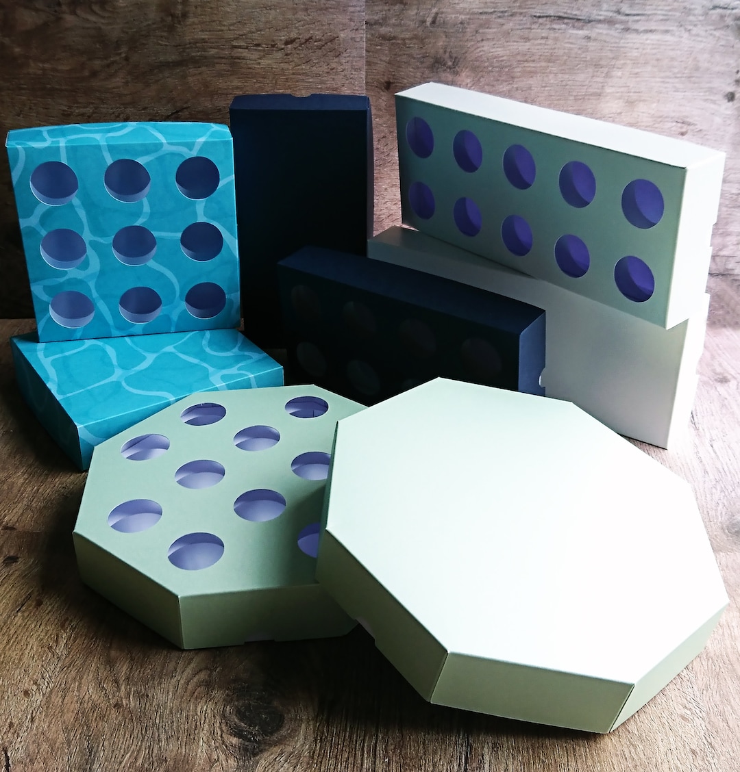 Wax Melts Packaging SVG Files, 1 Oz Lidded Deli Pot Boxes, Gift Box ...