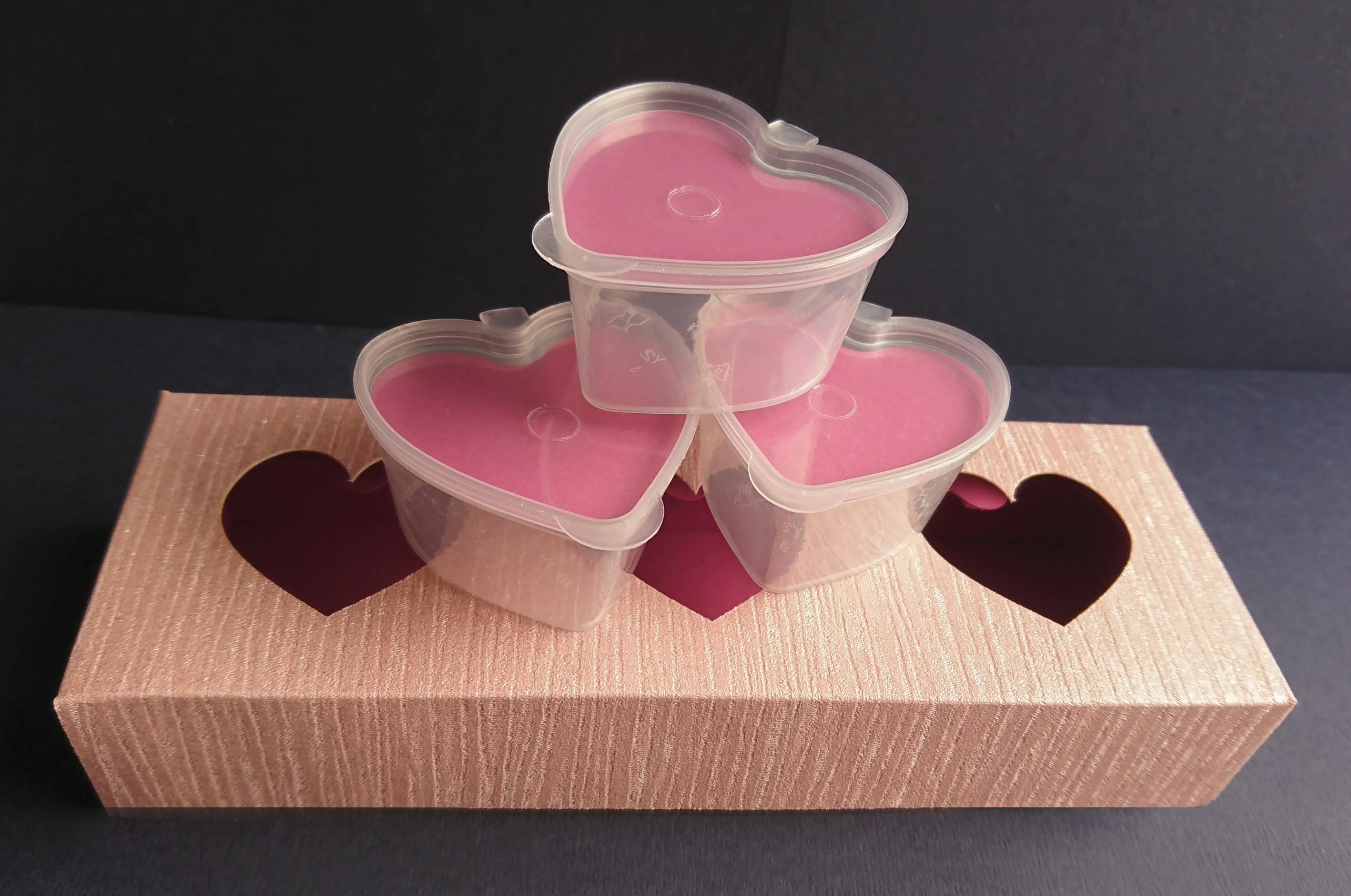 Box SVG for Three Hinged Heart Pots Wax Melts Heart Pots - Etsy UK