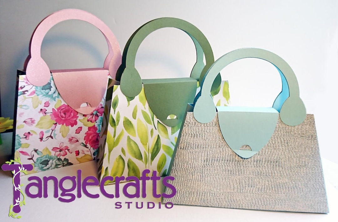 SVG File to Make Handbag Gift Bag, Purse SVG, Purse Handbag Template ...