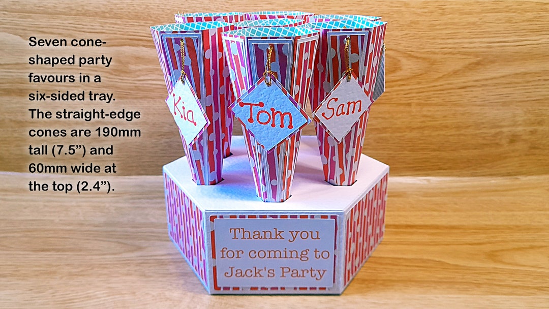 SVG Files to Create Party Favour Cones, Party Favour SVG, Centrepiece ...