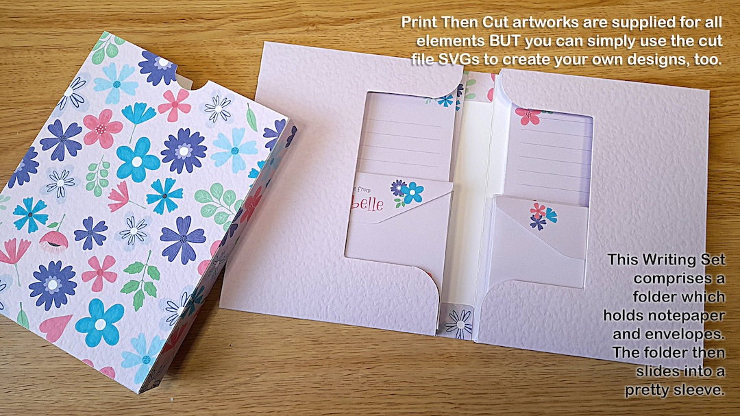 SVG and PNG File Bundle to Create a Personalised Writing Set, Cricut ...