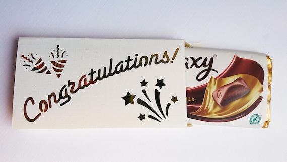 Chocolate Box Congratulations Card SVG Congratulations SVG | Etsy