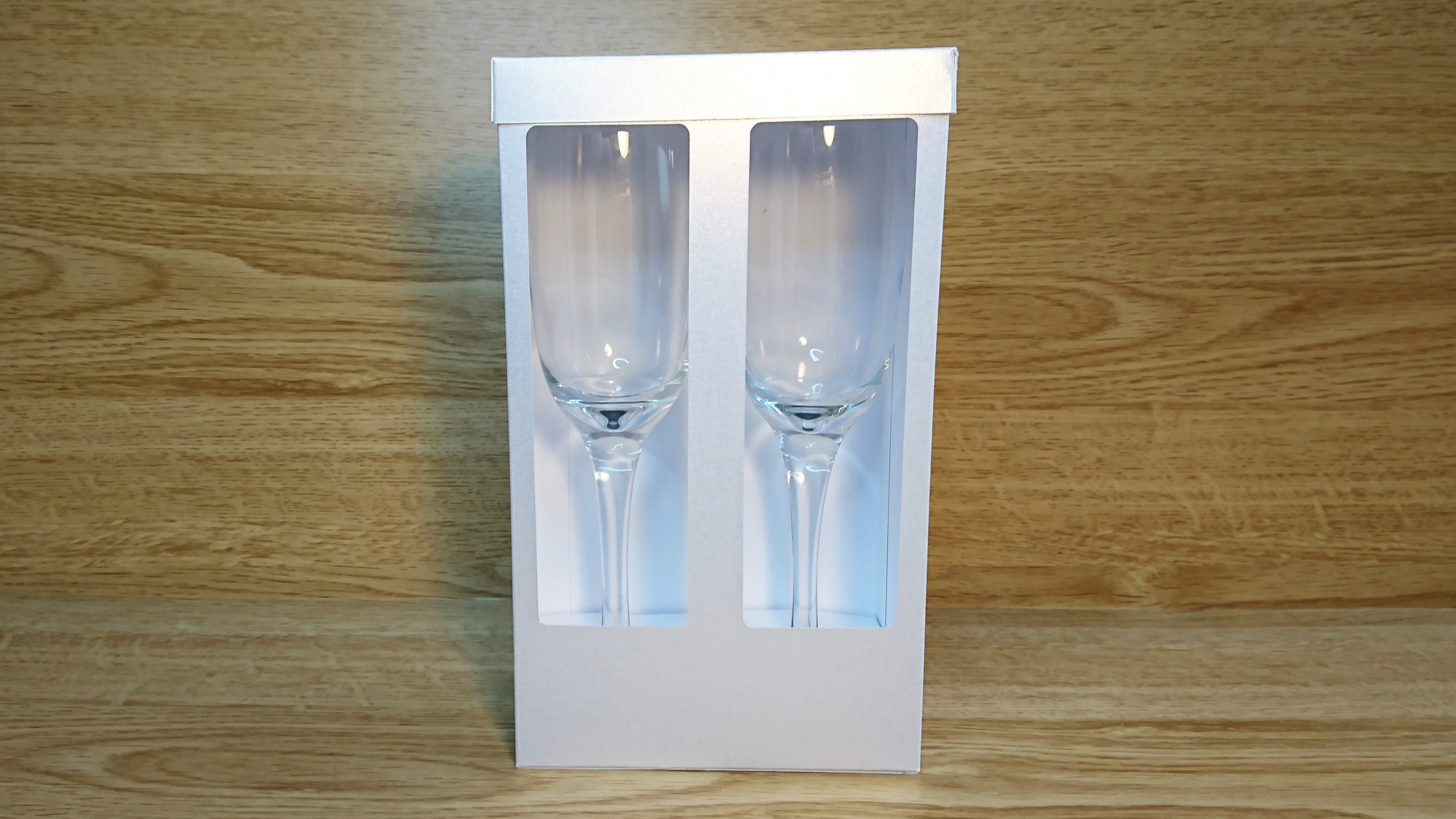 Champagne Flute Presentation Box, SVG Template (digital Download) - Etsy