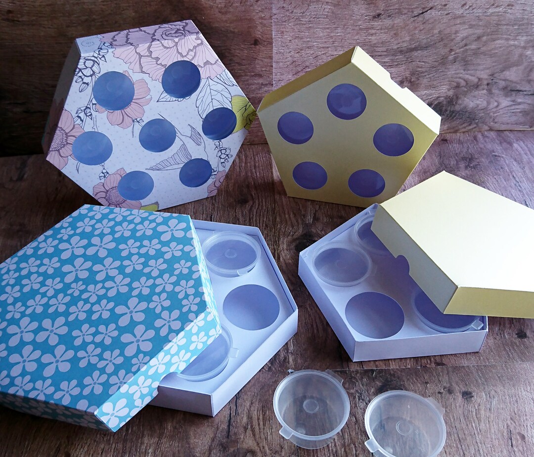 SVG Bundle 1oz Hinged Deli Pot Boxes to Hold Five, Six or Seven Pots ...