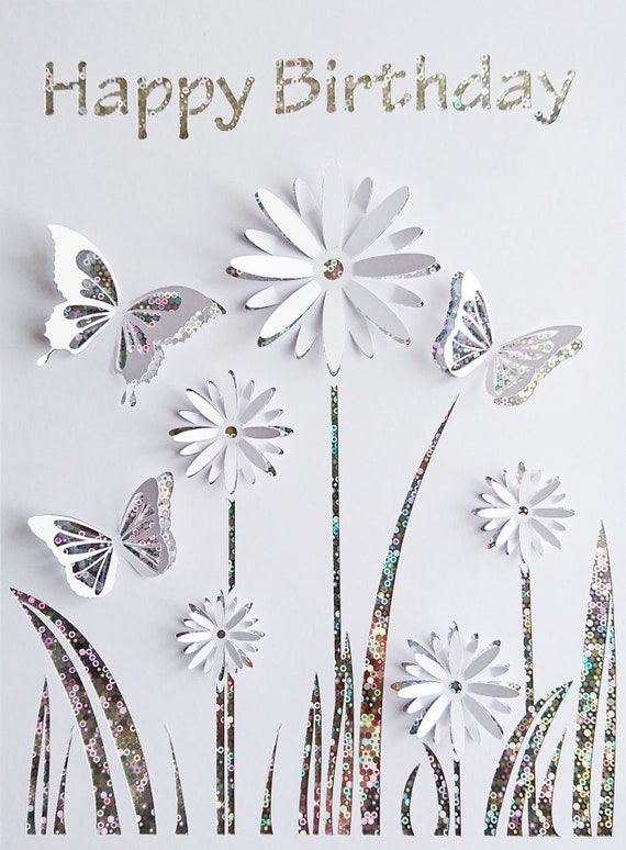 SVG Birthday Card Front SVG Greetings Card Design Raised - Etsy Australia