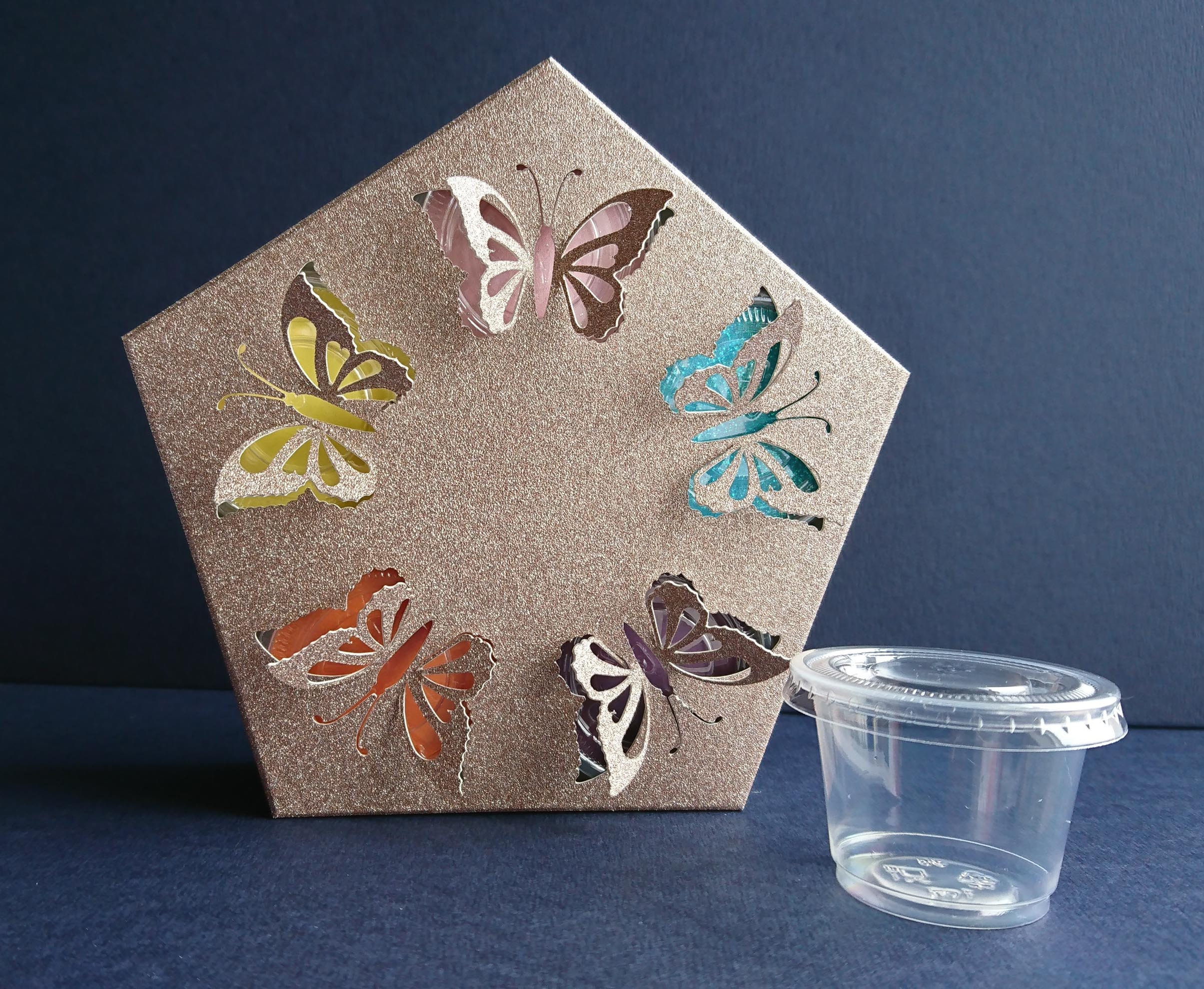 Box for Five 1oz Deli Pots SVG Five Different Designs Five - Etsy