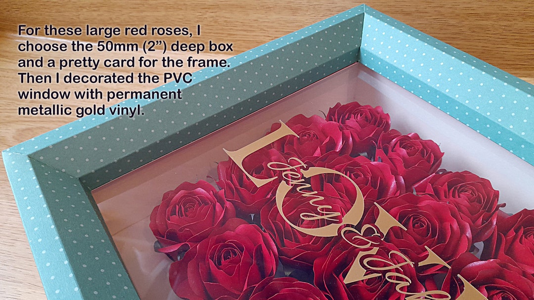 Deep Shadow Box Frames Digital Files , 8"/205mm Shadow Box Frame, Four Depths, Cricut ...