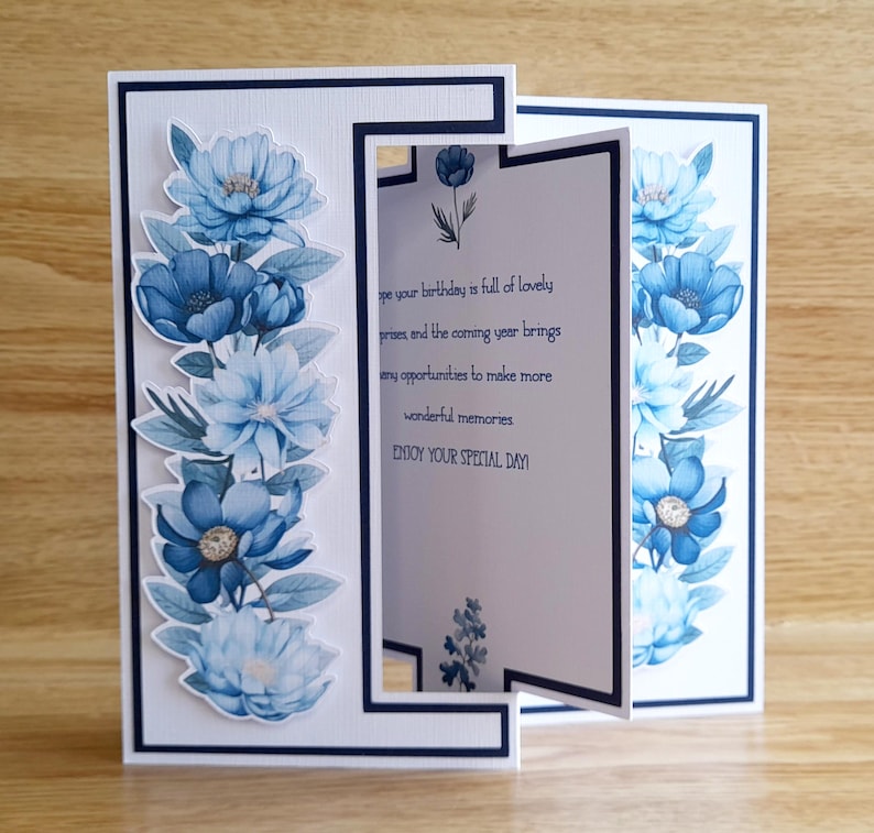 Flip-flop Card SVG Template, Panels and Envelope (digital Files) - Etsy