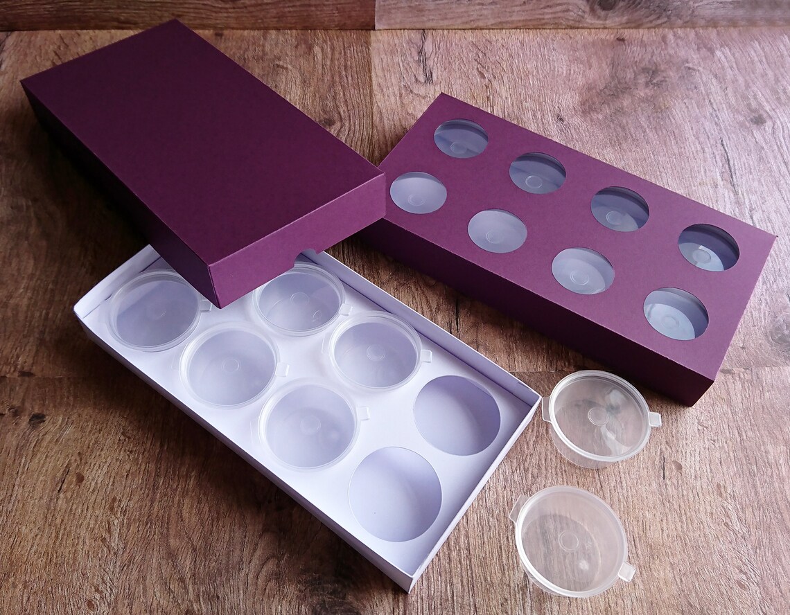SVG Bundle 1oz Hinged Pot Boxes to Hold 8 9 10 or 12 Pots - Etsy