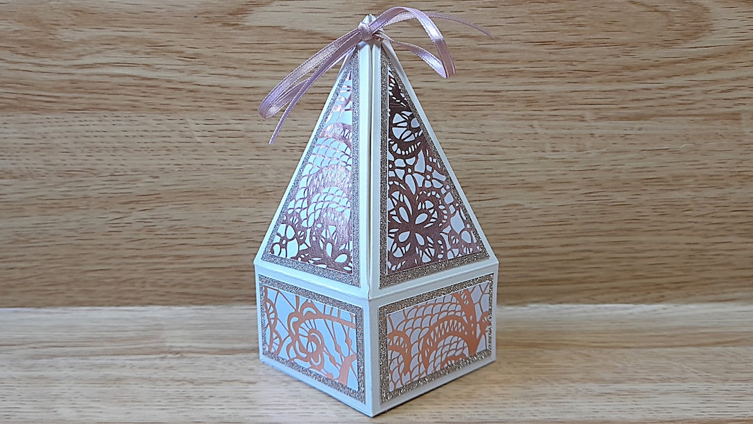 Pyramid Favour Box SVG Bundle, Wedding Favour Box Svgs, Party Favour ...
