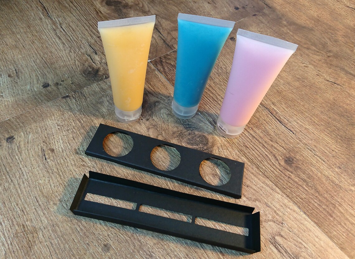 SVG to Make Packaging for Three Squeezy Wax Melt Tubes - Etsy