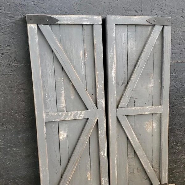 Barn Door Window Shutters - Etsy