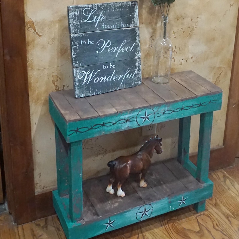 Cabin Wood Side Table - Etsy