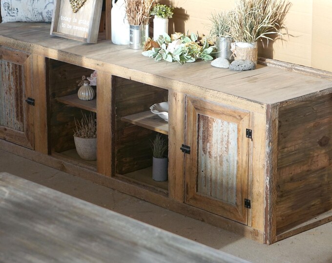 Reclaimed Rustic Wood Tv Stand - Etsy