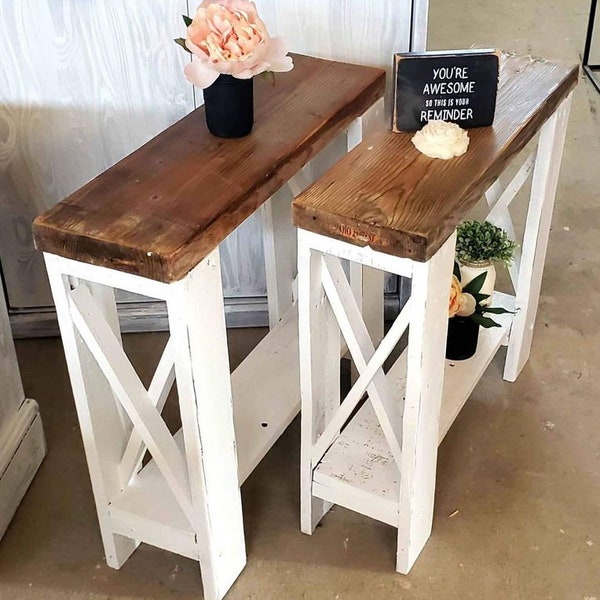 Narrow Side Table - Etsy