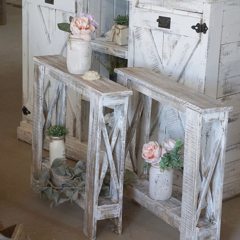 Farmhouse Accent Table - Etsy