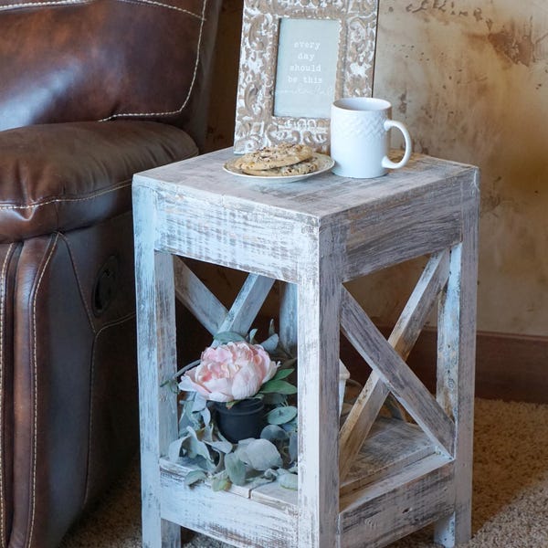 Whitewashed Table - Etsy