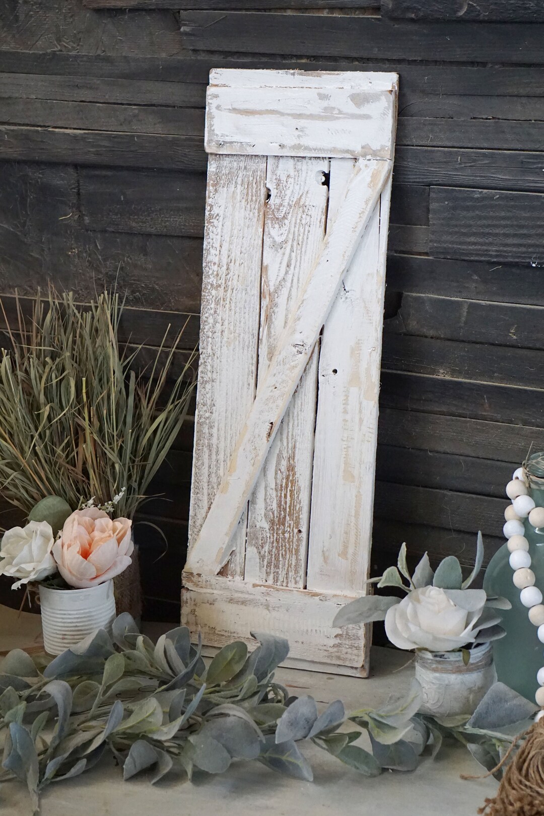 Farmhouse Shutter Wall Decor